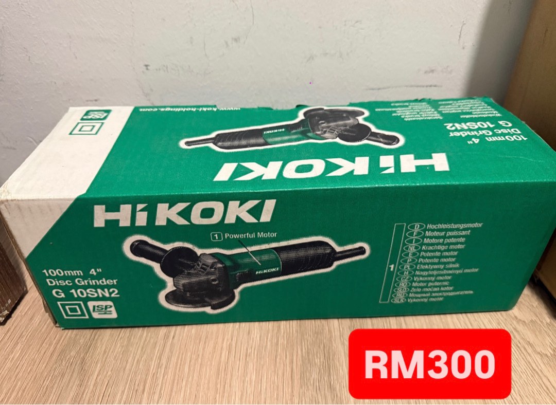 Hikoki Grinder G10SN2, Furniture & Home Living, Home Improvement ...