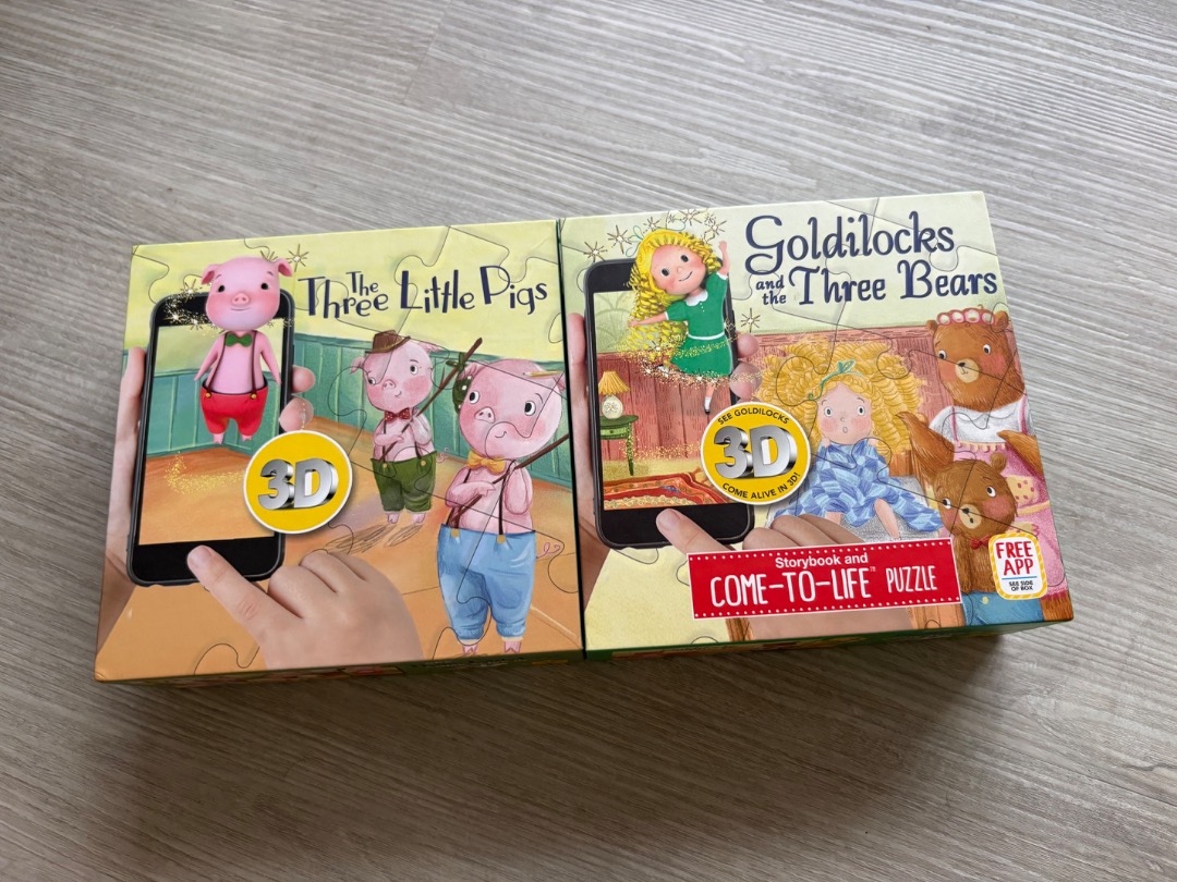 Hippo Magic 3D Storybook Puzzles - The Three Little Pigs & Goldilocks ...