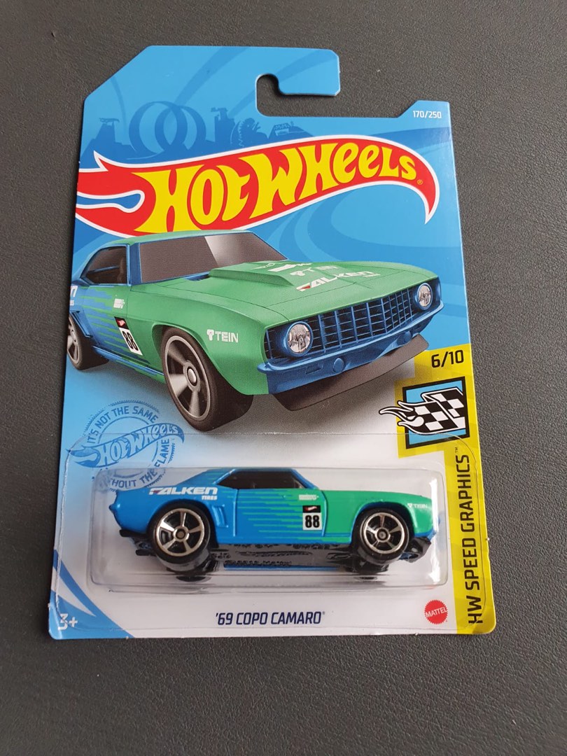 Hot Wheels ‘69 chevy copo camaro falken 88 classic muscle speed ...