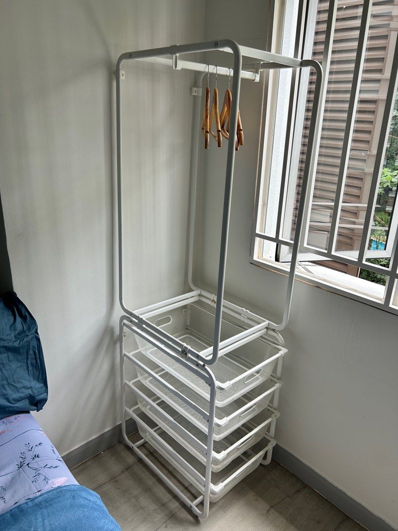IKEA ALGOT SMALL WARDROBE / STORAGE, Furniture & Home Living, Furniture ...