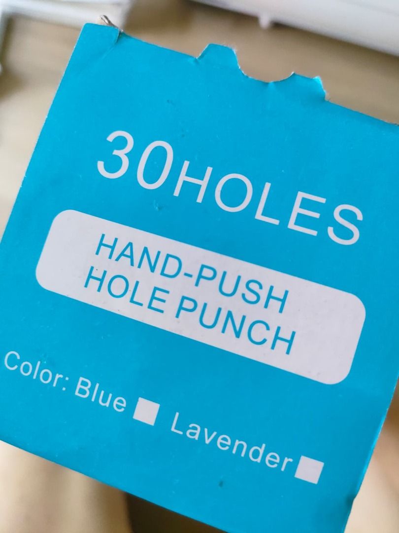 30 Hole puncher for binding, filing or crafting, Hobbies & Toys ...
