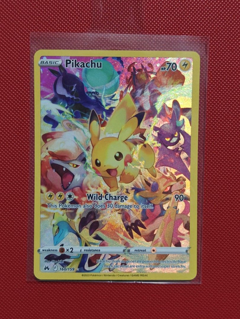 Pikachu Pokemon Crown Zenith #160, Hobbies & Toys, Toys & Games on ...