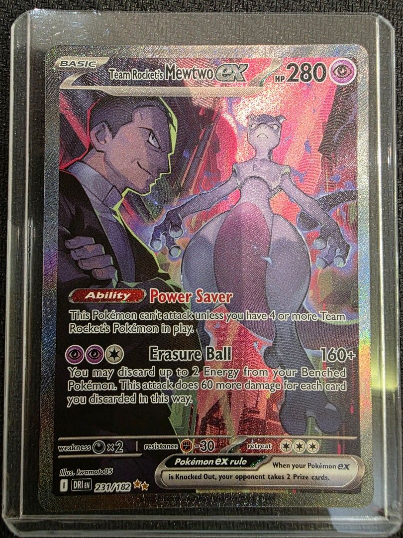 Pokemon TCG Eng - SV10 - Destined Rivals - Team Rocket's Mewtwo EX SIR ...