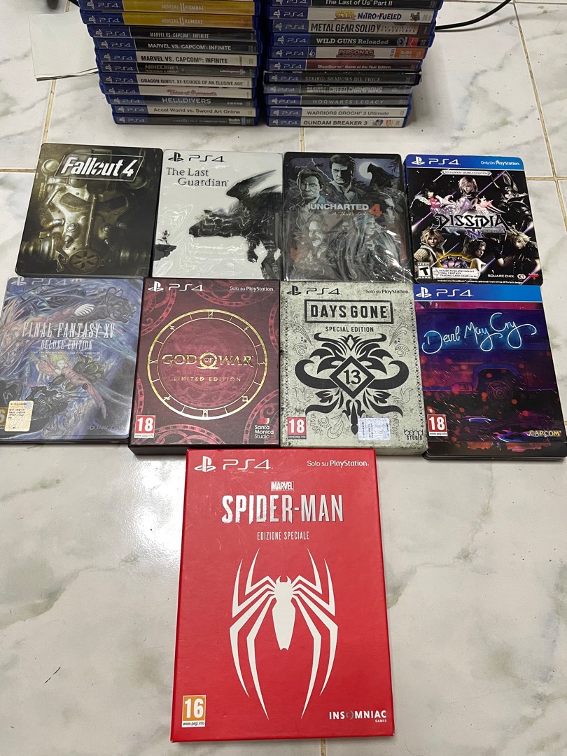 PS4 Games Steelbook, Video Gaming, Video Games, PlayStation on Carousell