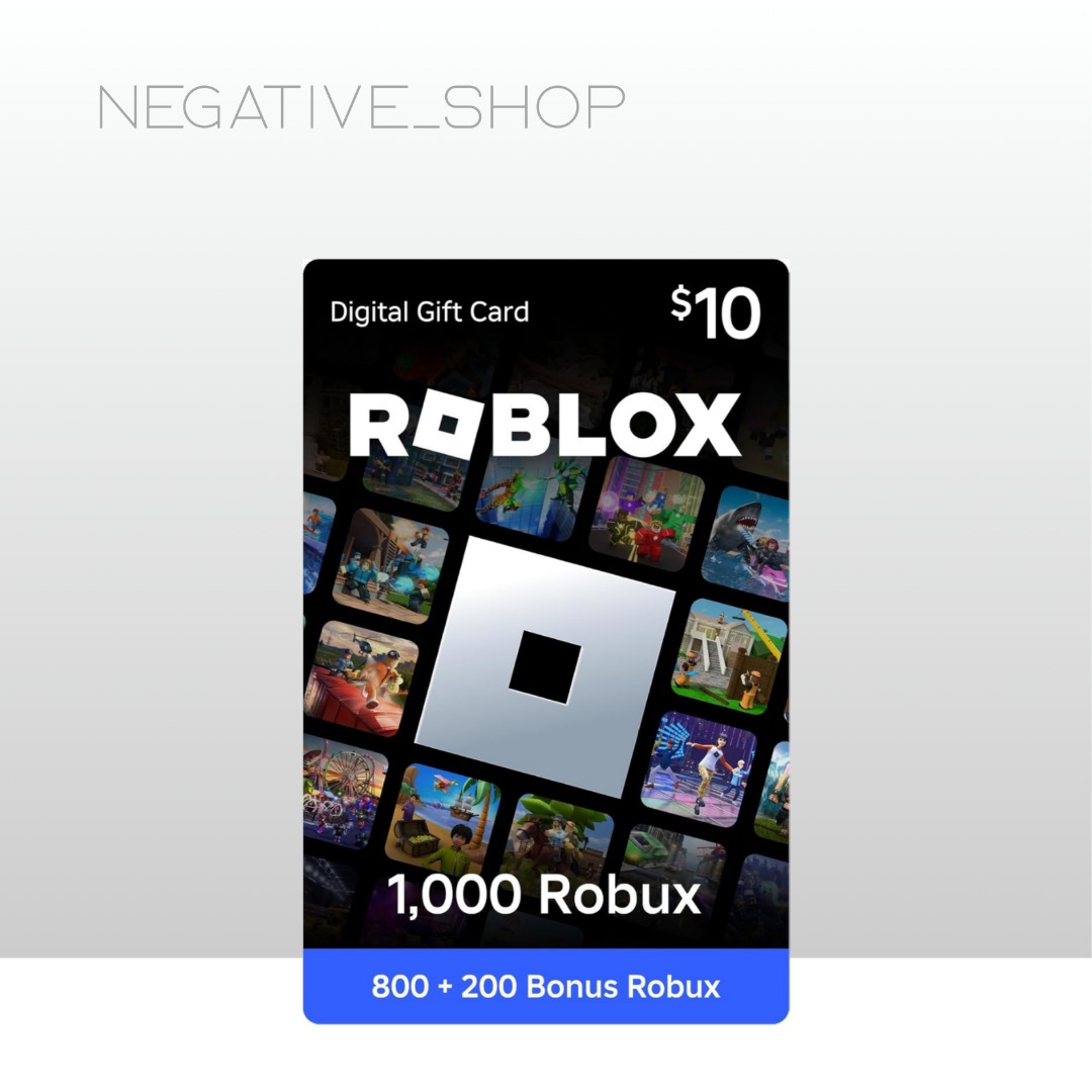 ROBLOX REDEEM CARD $10 USD, Video Gaming, Gaming Accessories, Game Gift ...