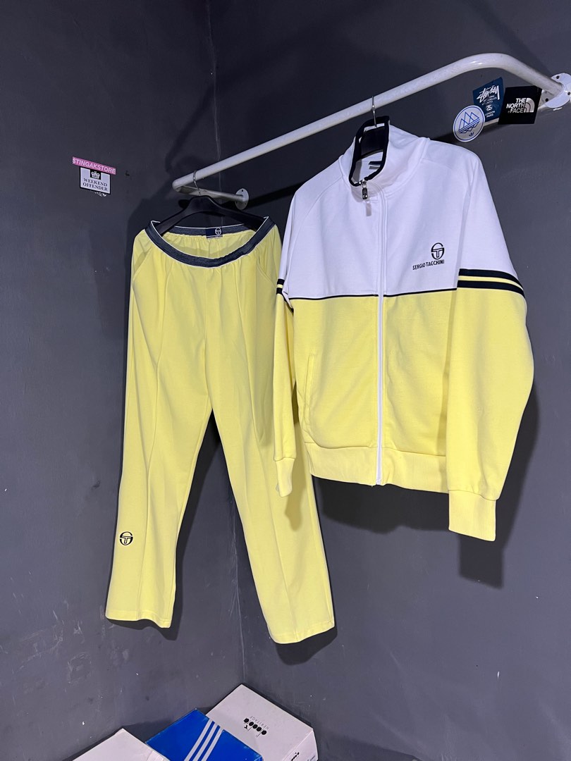 Tracktop 1 Set Sergio Tachini Orion Lemon Bex 80’s Vintage, Fesyen Pria ...