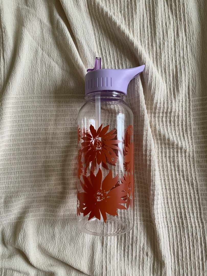 TYPO Straw Sip Plastic Water Bottle - 1000mL, Furniture & Home Living ...