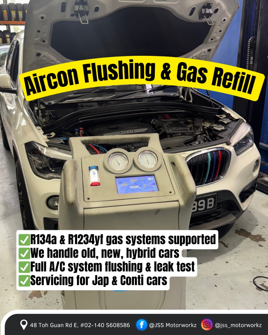 $88 Car Aircon Flushing & Gas Refills (new gas available), Car ...