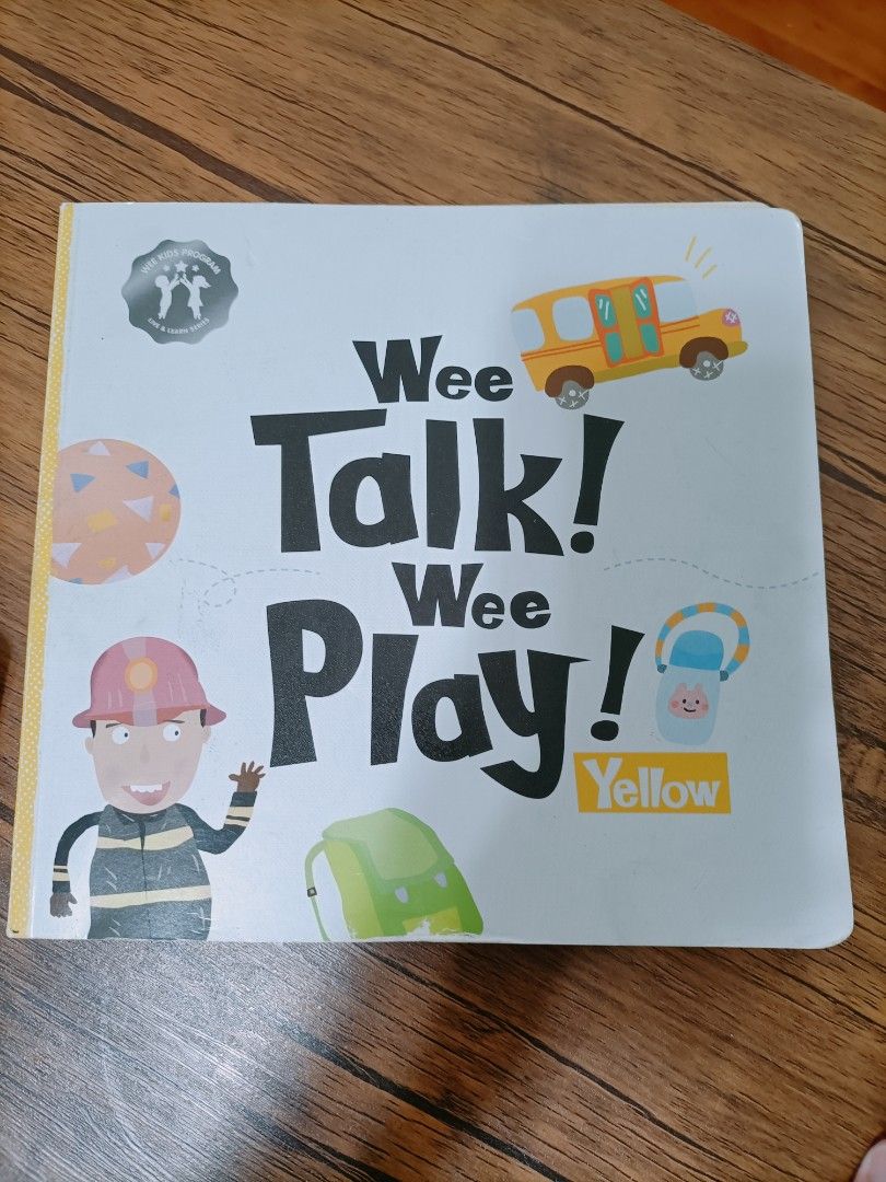 佳音 黃本 教材 wee talk wee play, 書籍、休閒與玩具, 書本及雜誌, 教科書、參考書在旋轉拍賣