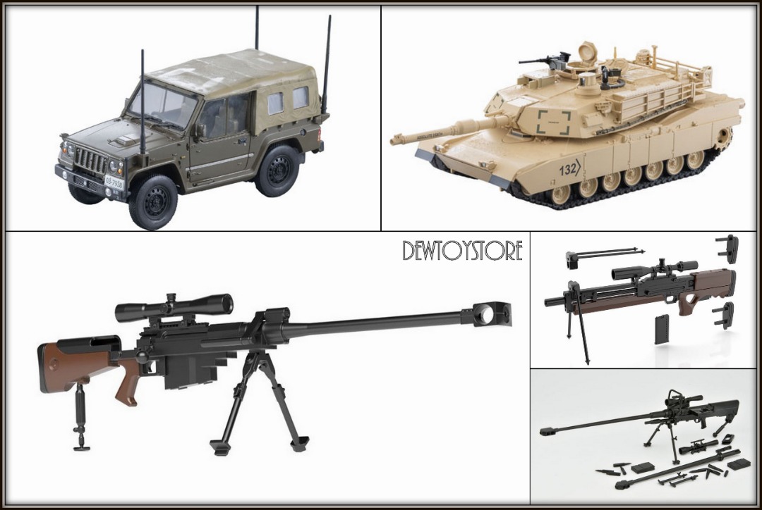 ⭐ [𝗣𝗿𝗲-𝗼𝗿𝗱𝗲𝗿] TomyTec Takara Tomy Plamo Plastic Model Kit - AS001 M1A2 Abrams / AS002 Mitsubishi ...