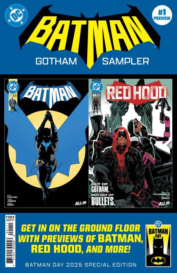 🚨 Batman Day 2025 Batman Gotham Sampler - Recalled Red Hood DC Comics ...