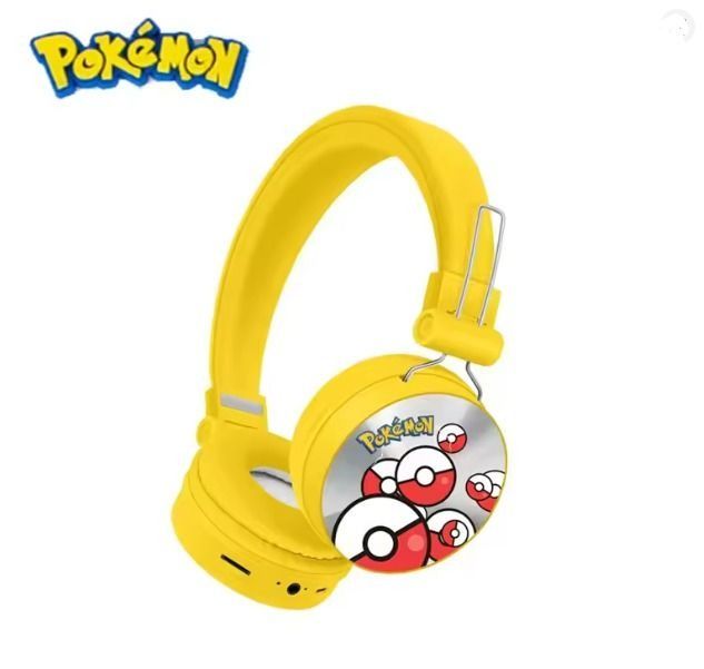 🎧 Pokemon GA-208A Headset Wireless Bluetooth Headphones – Pikachu ...