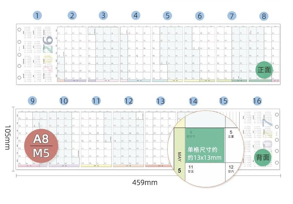 A8/M5 Planner Inserts - Monthly, Yearly, Habit & Sleep Trackers ...