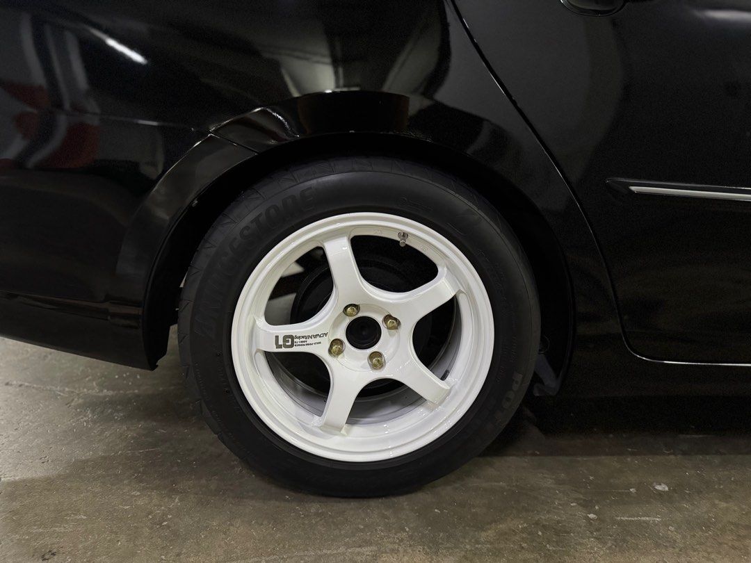 Advan Racing GT Rims 15” 15X7J With Tyres, Car Accessories, Tyres ...
