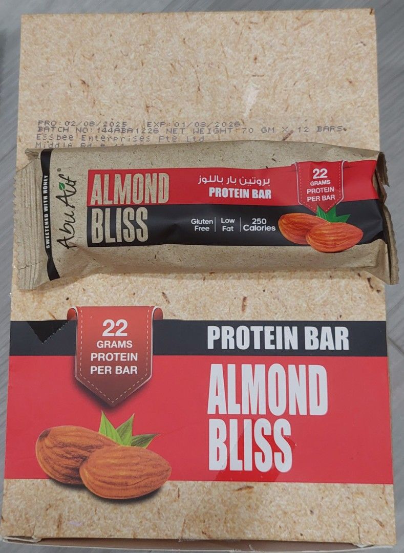 Almond Bliss Protein Bar, Health & Nutrition, Health Supplements ...