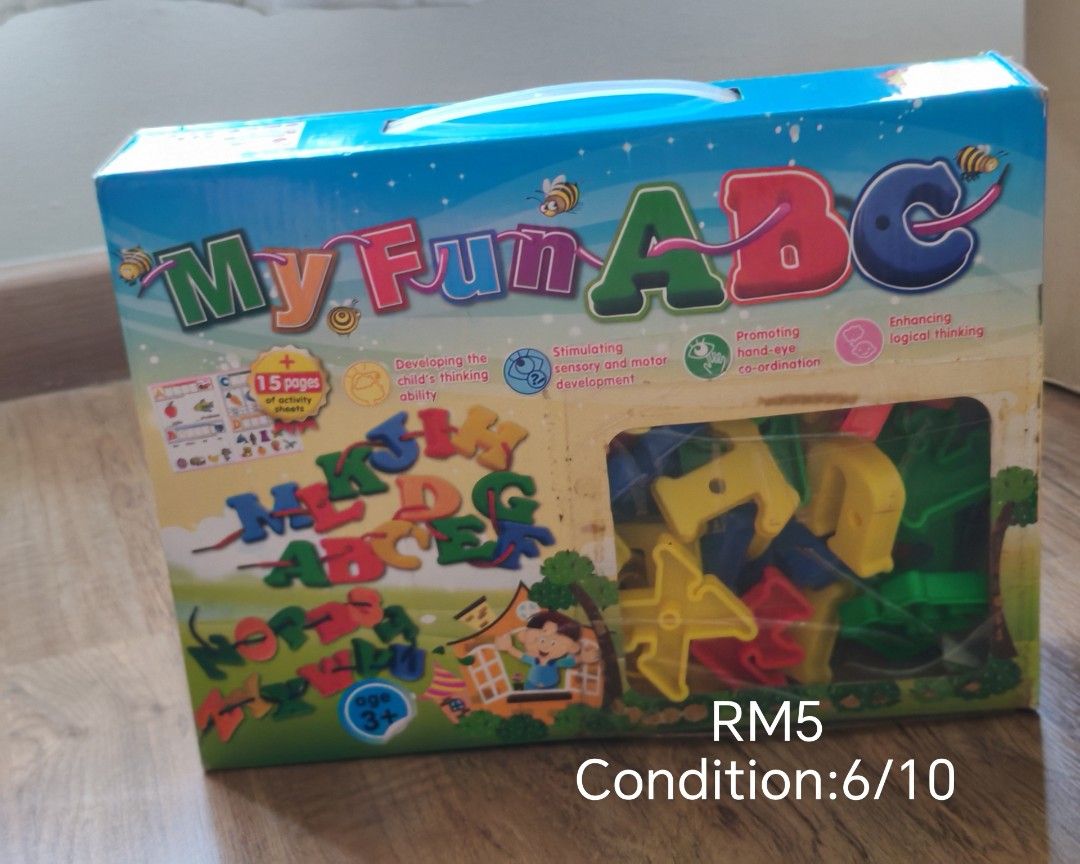 Alphabet Threading (without worksheet), Hobbies & Toys, Toys & Games on ...