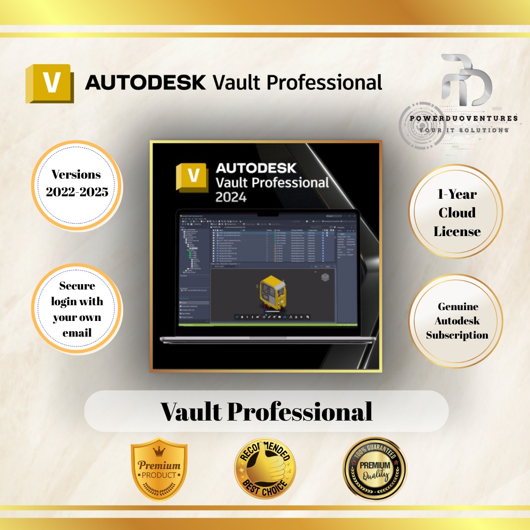🌟Autodesk Vault Professional (2022–2025) | Official 1-Year Cloud ...