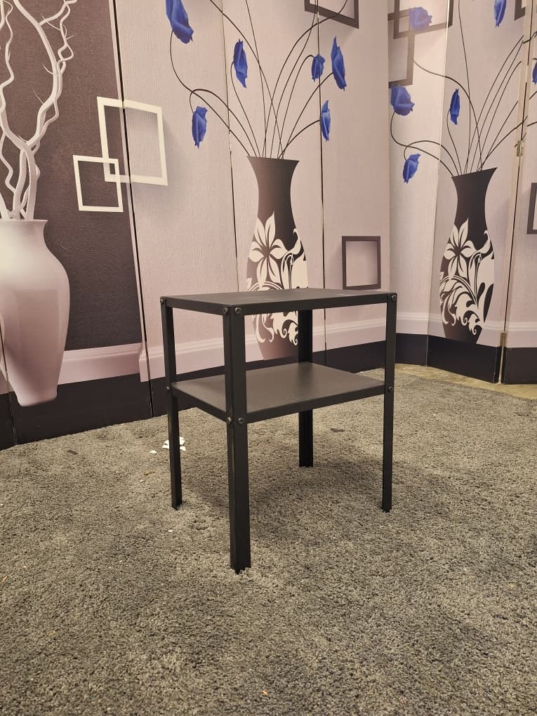 IKEA KNARREVIK Bedside table, black, 37x28 cm | IKEA KNARREVIK, Meja ...