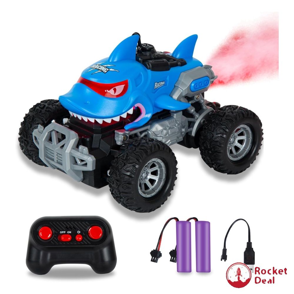 BORSTOYPRO Remote Control Car for Children, Remote Controlled Shark ...