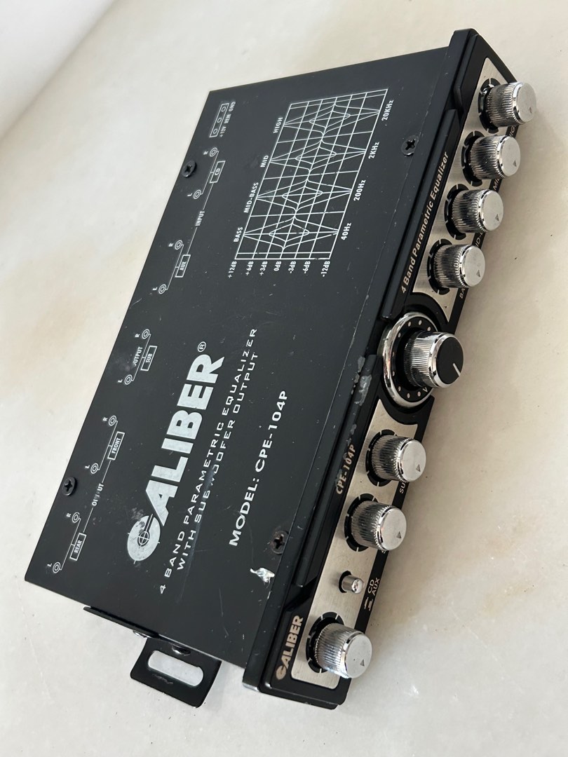 CALIBER Parametric Equializer With Subwoofer Pre-Amplifier, Audio ...