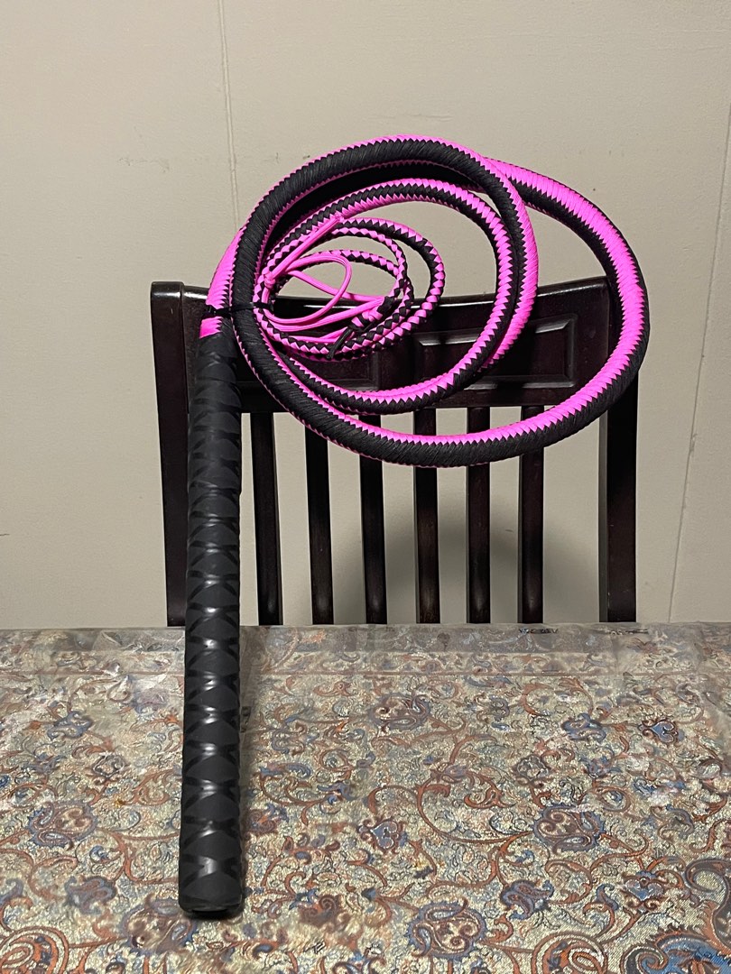 Cambuk , Whips (Pro series ) Black & Pink set with bells, Hobbies & Toys, Stationery & Craft ...