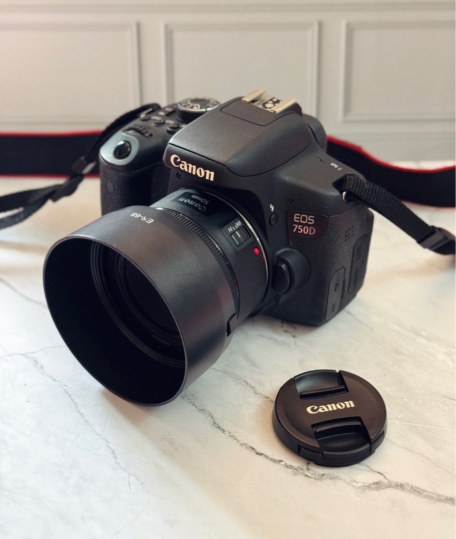 CANON EOS 750D WIFI TOUCH SCREEN WITH CANON EF- 50MM F1.8 STM LENS ( 99 ...