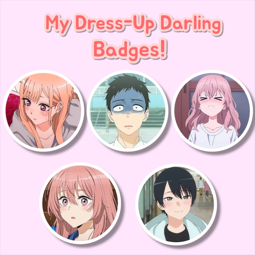 CHARACTER BADGES | MY DRESS-UP DARLING, Hobbies & Toys, Memorabilia ...