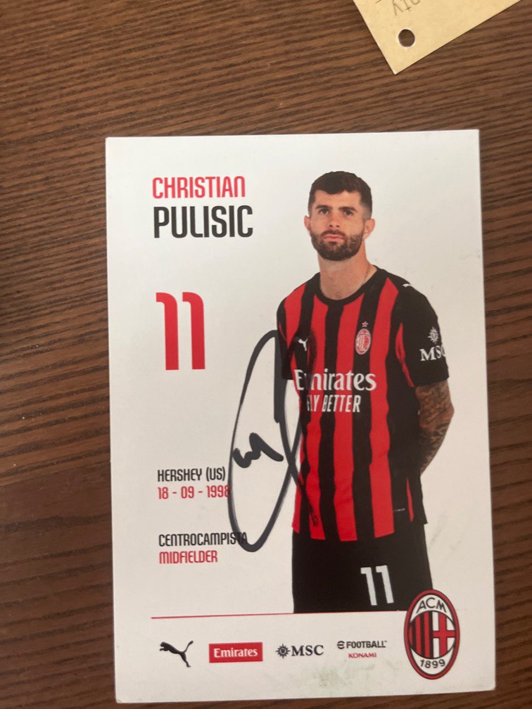 Christian Pulisic signed cards, Hobbies & Toys, Memorabilia ...