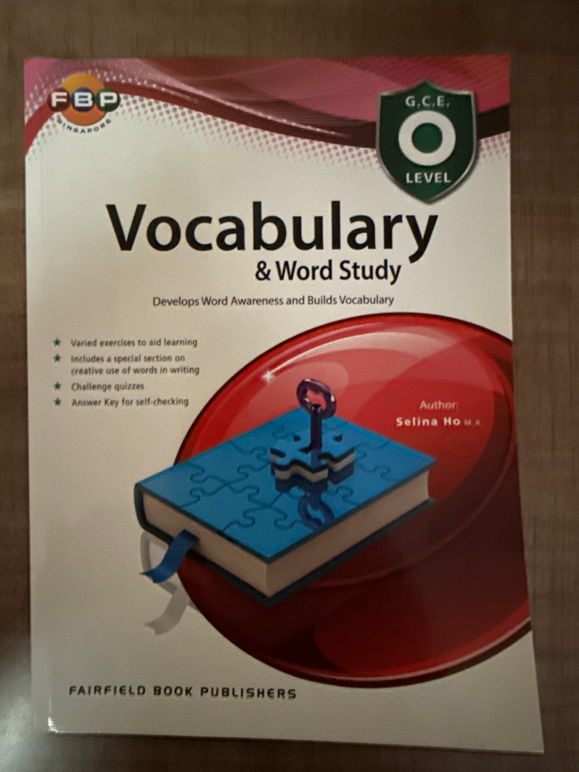 GCE O Level Vocabulary & Word Study Book, Hobbies & Toys, Books ...