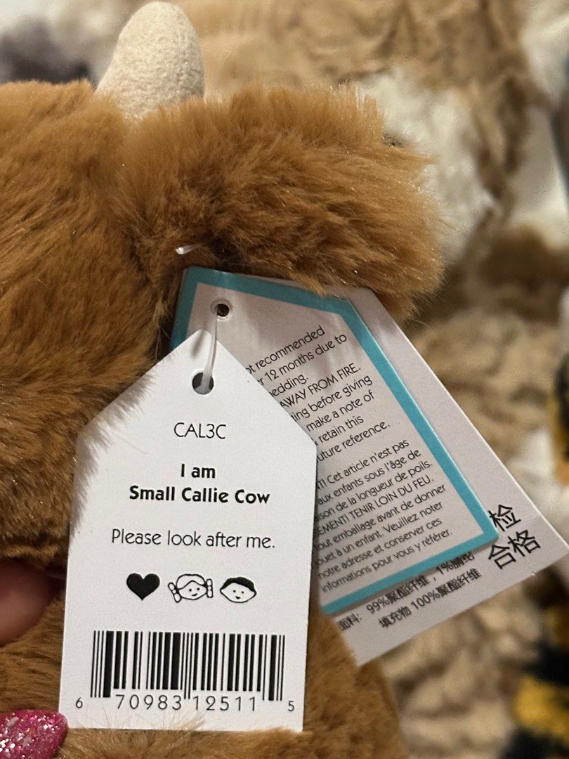🐮SUPER Rare & Retired🤎 Jellycat Callie Cow size S Brand new with tag ...