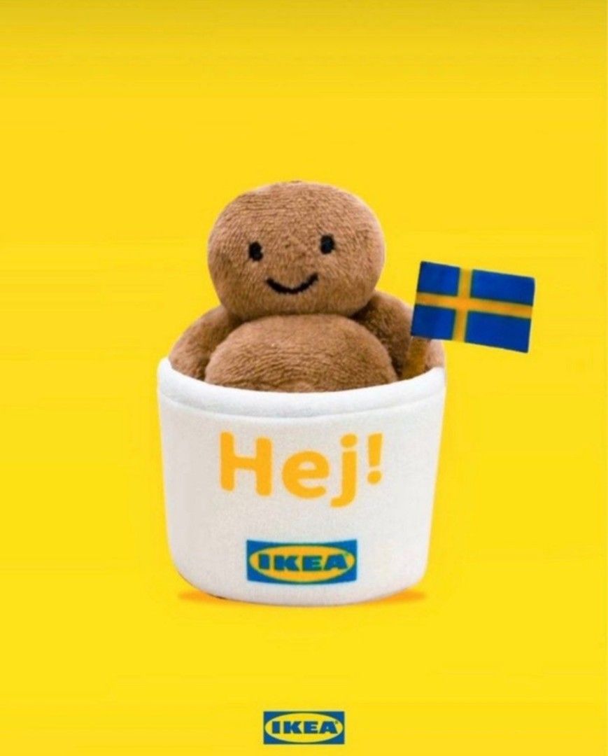 Limited Edition IKEA meatball keychain, Everything Else on Carousell