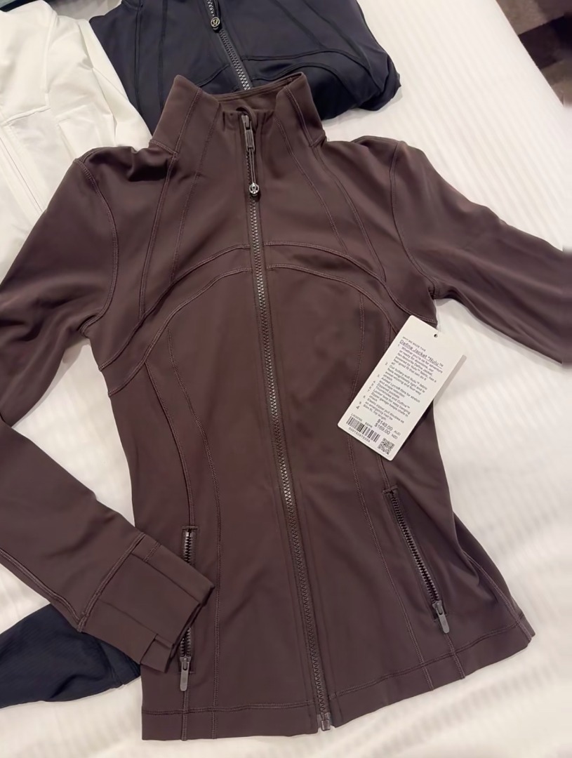 lululemon brown nulu full length, Women's Fashion, Activewear on Carousell