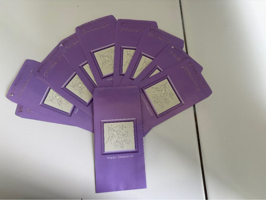 MayBank Deepavali Purple Packet (each packet is 10 pcs x 1 packets ...