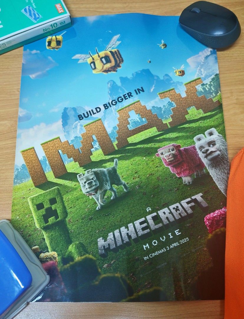 Minecraft Movie Poster, Hobbies & Toys, Collectibles & Memorabilia, Fan ...