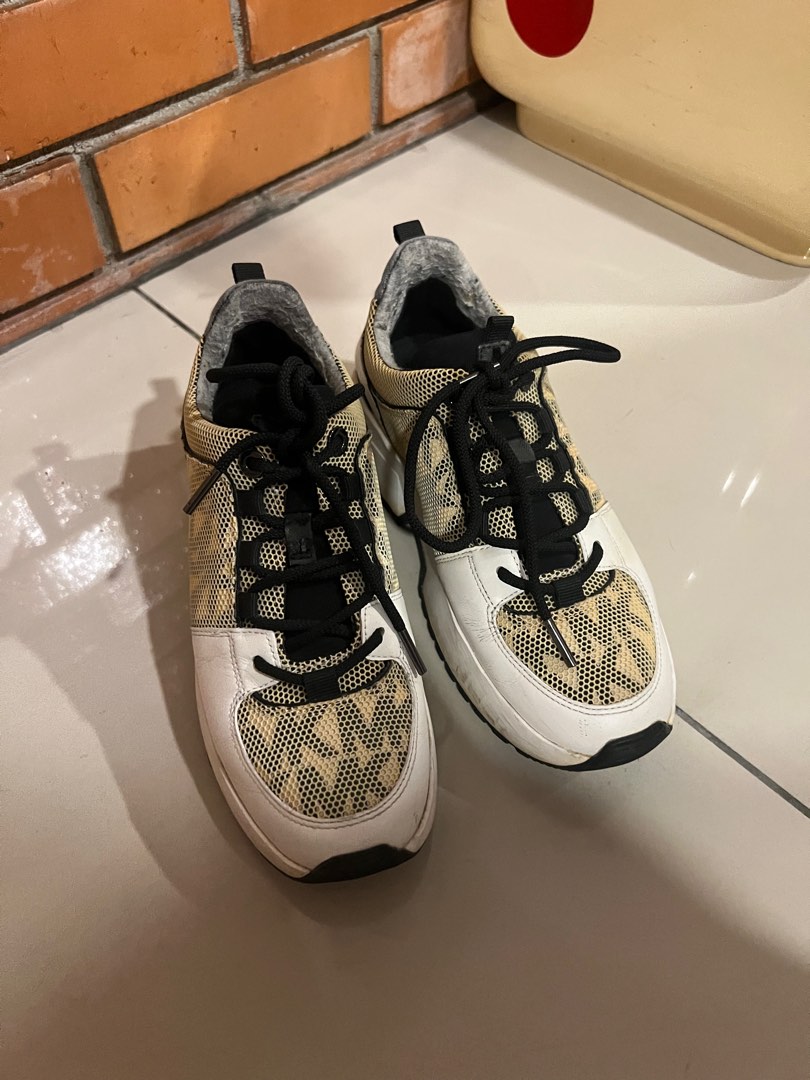 MK Michael Kors Sneakers Kicks Shoes Black & White US5, Women's Fashion ...