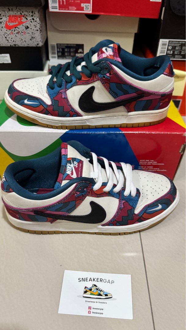 Nike SB dunk low Parra, Men's Fashion, Footwear, Sneakers on Carousell