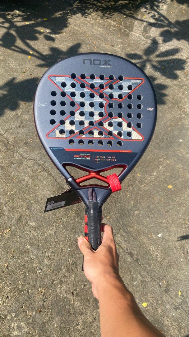 Nox AT10 Genius 18K 2025 raket padel, Olah Raga, Perlengkapan Olahraga ...