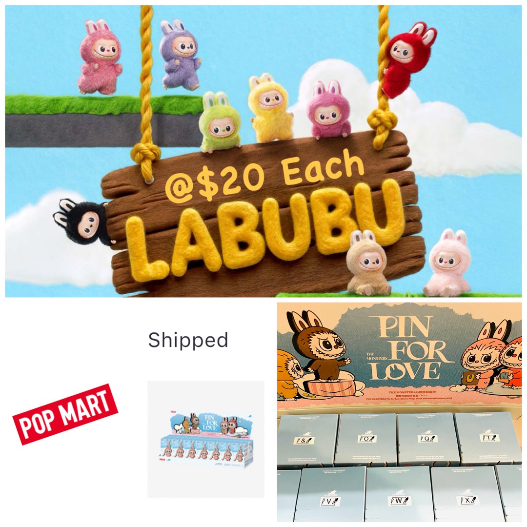 POPMART PIN FOR LOVE - Labubu The Monsters, Hobbies & Toys, Toys ...