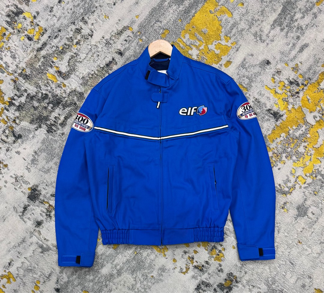 (Preloved Japan) Original ELF 300 Anniversary Red Baron Bikers Jacket ...