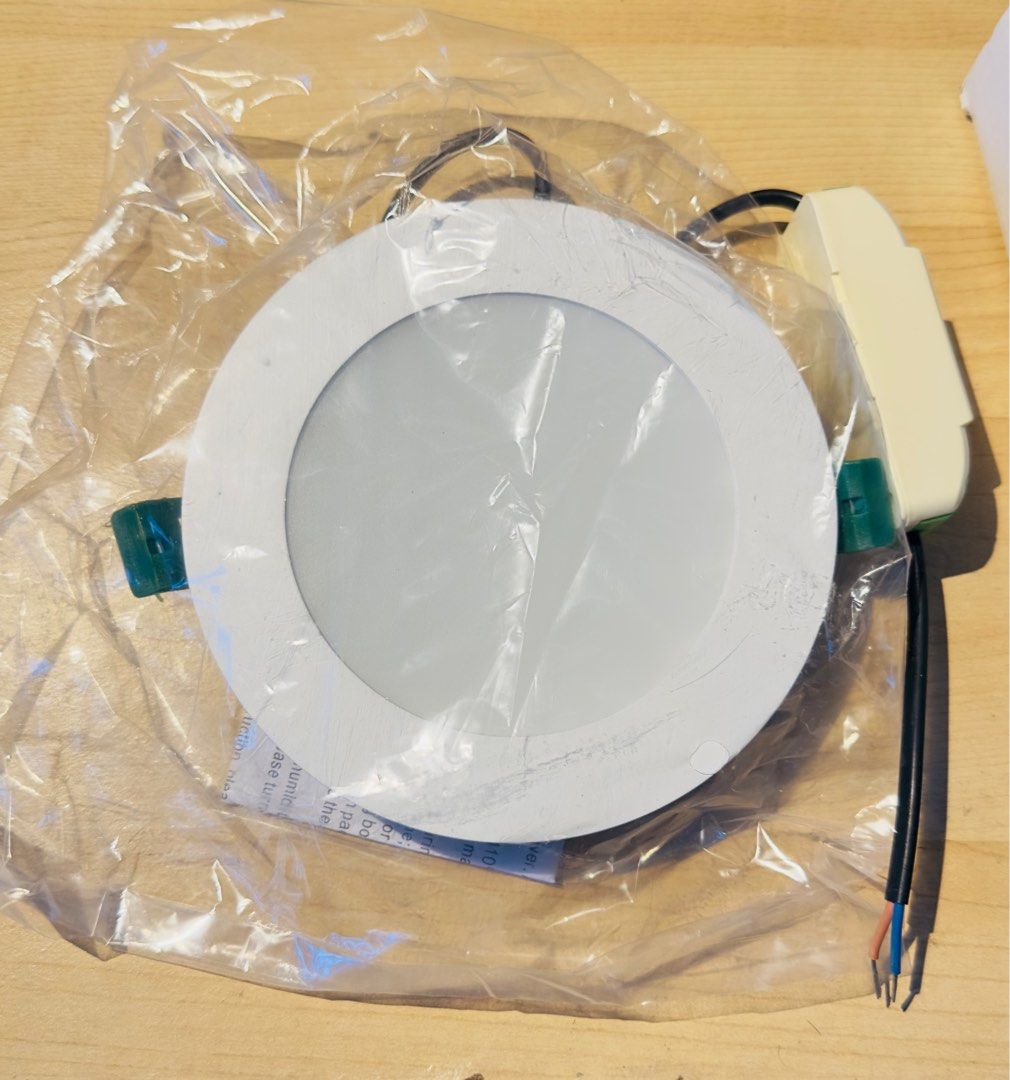 Recessed Downlight Diffused Cool White 12W 4000K, Furniture & Home ...