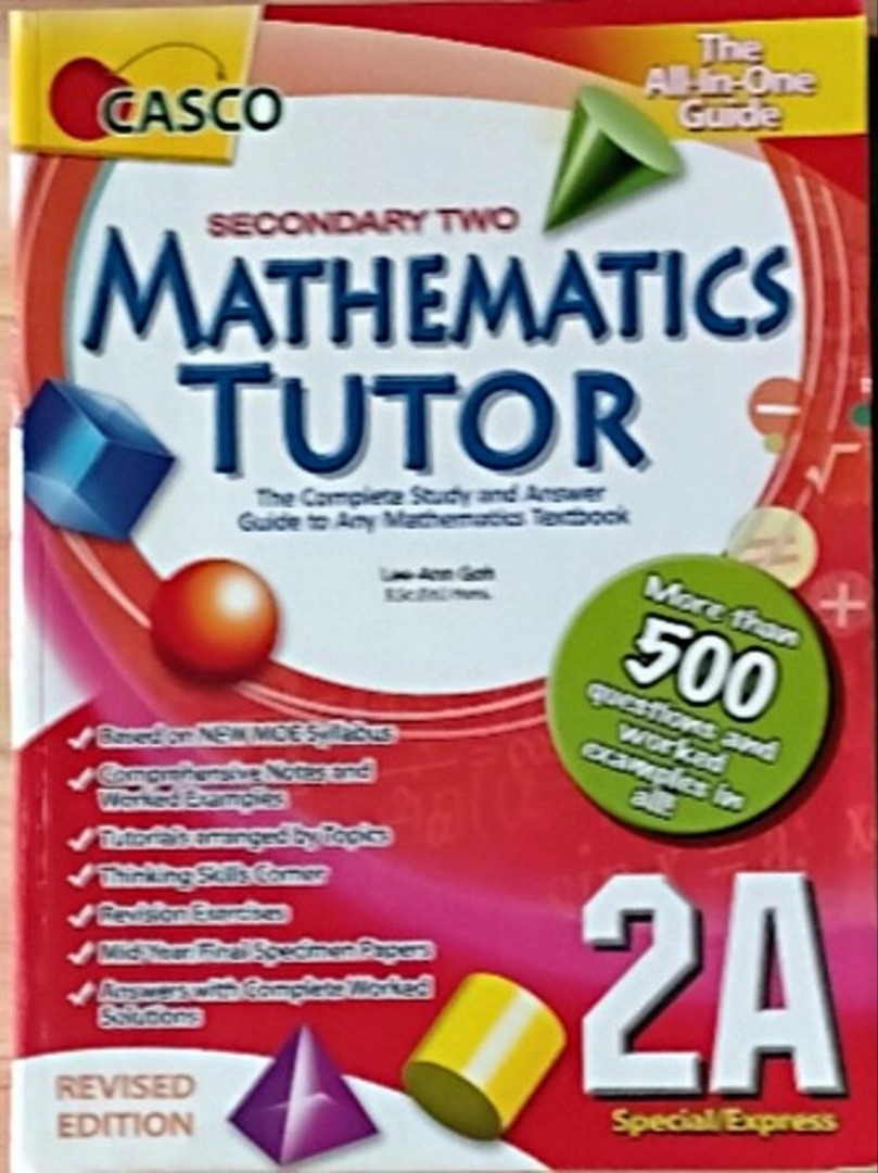 Secondary two Math tutor book, Hobbies & Toys, Books & Magazines ...