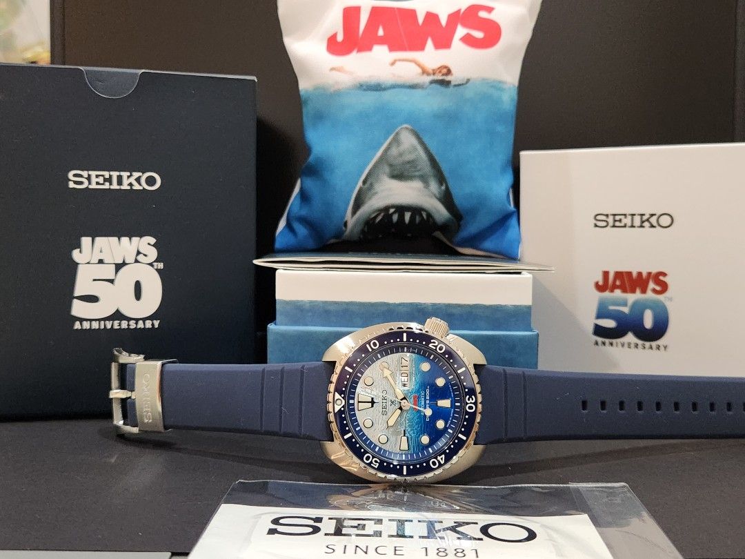 Seiko Jaws 50th anniversary Limited Edition SBDY137, Men's Fashion, Watches & Accessories ...