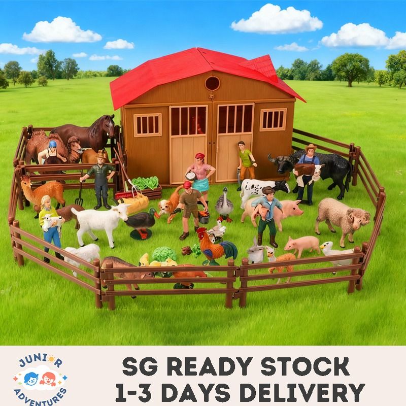 Simulation Poultry Farm Animal Model Pretend Play Farmer Figures Toys ...