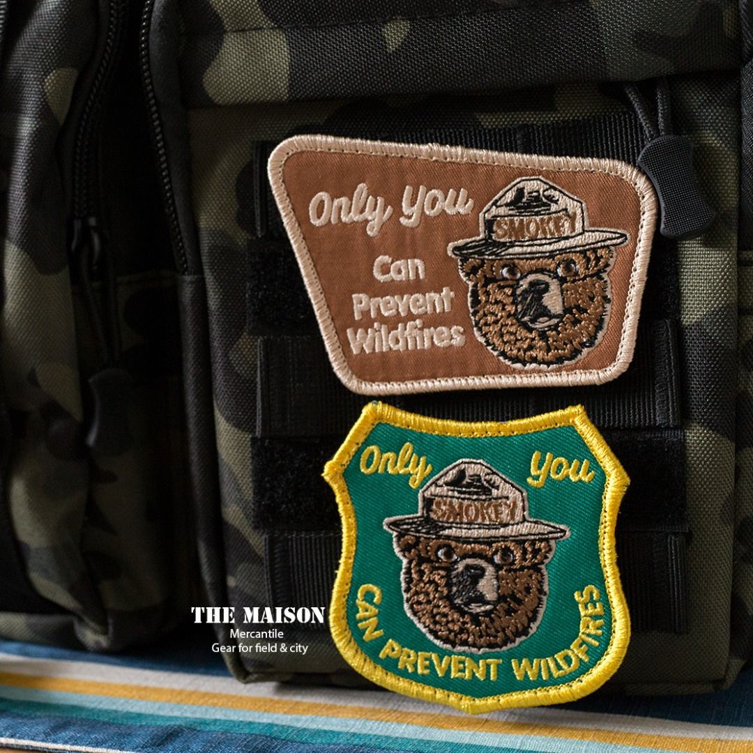 🌴Smokey Bear “Only You Can Prevent Wildfires” Patch Set – 2 Designs ($20 each or $29 for both ...