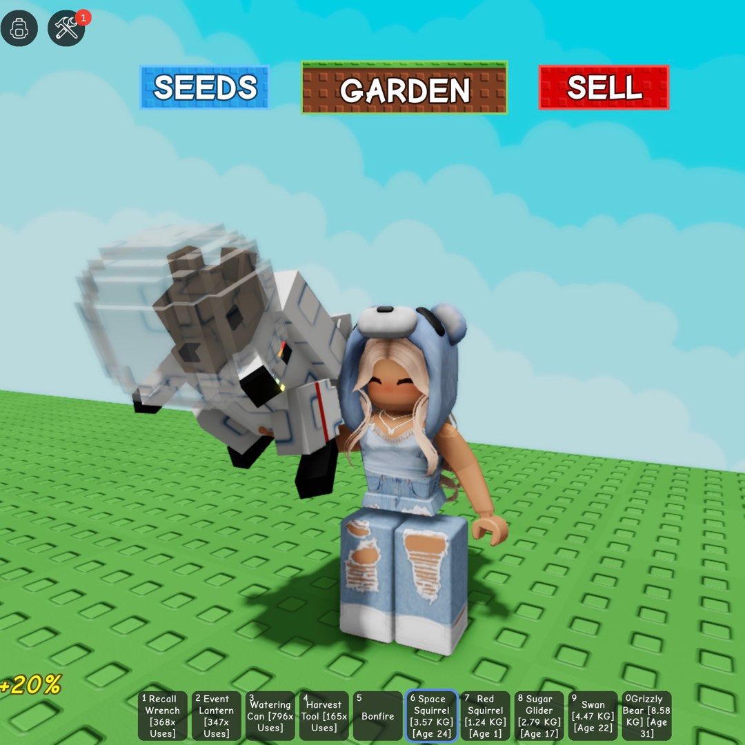 Space Squirrel | Grow a Garden | Roblox, Video Gaming, Gaming ...