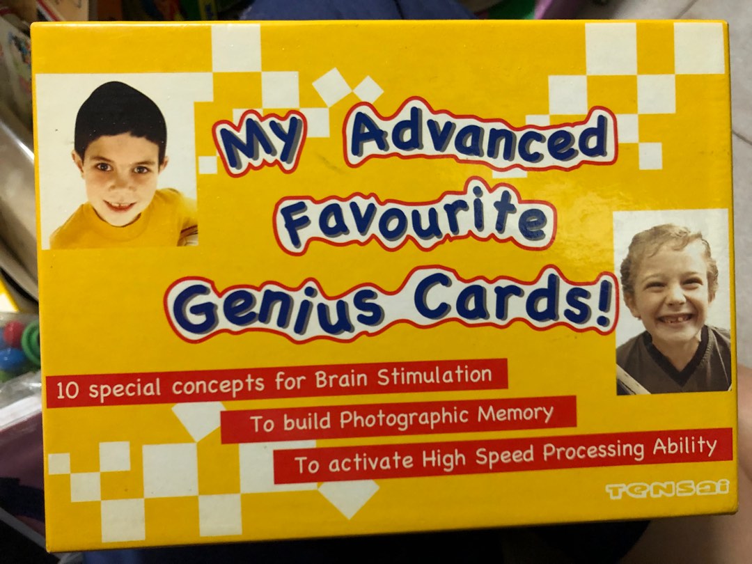 Tensai Genius Cards - Brain Stimulation Flash Cards, Hobbies & Toys ...