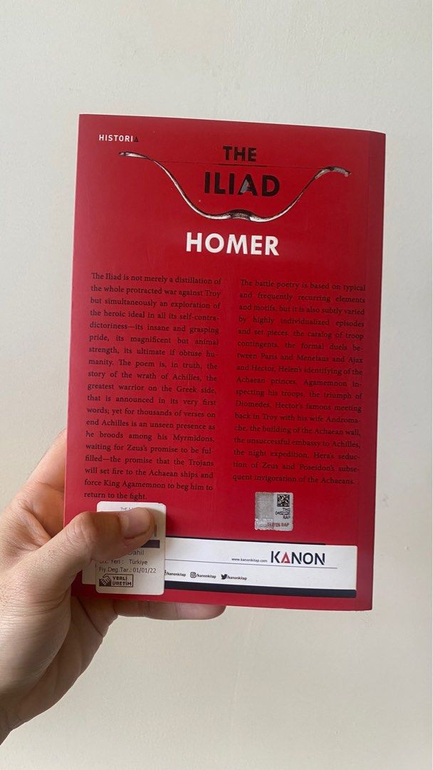 The Iliad by Homer (Translation by Samuel Butler), Hobbies & Toys ...