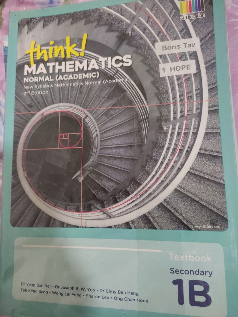 Think! Mathematics Textbook Secondary 1B, Hobbies & Toys, Books & Magazines, Textbooks on Carousell