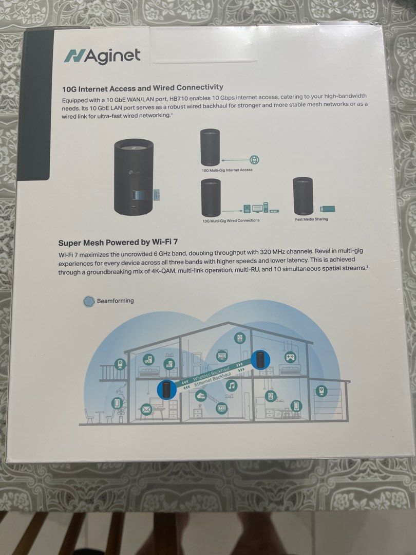 TP-Link Aginet HB710 BE18000 Whole Home Mesh Wi-Fi 7 AP, Computers ...
