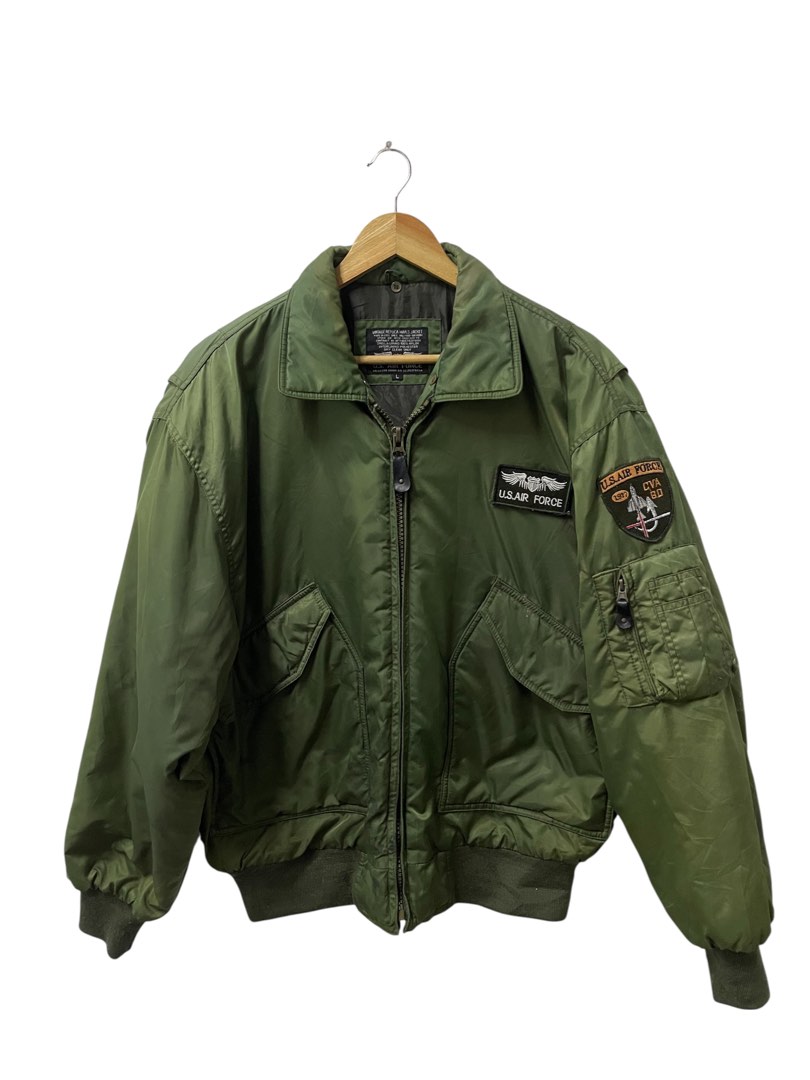US air force bomber flight jacket military, Men's Fashion, Coats ...